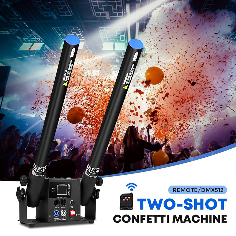 Wholesale Manufacturer Two Tube Confetti Launcher Cannon Machine ...